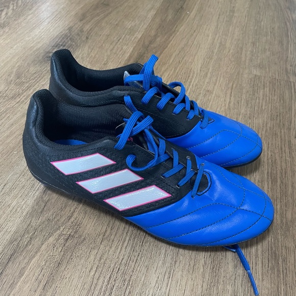 adidas | Shoes | Adidas Kids Blue Soccer Cleats 45 | Poshmark